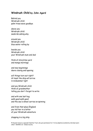 Windrush by HamiltonTrust - Teaching Resources - Tes