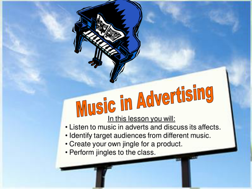 Music in Advertising by YerMum - Teaching Resources - Tes