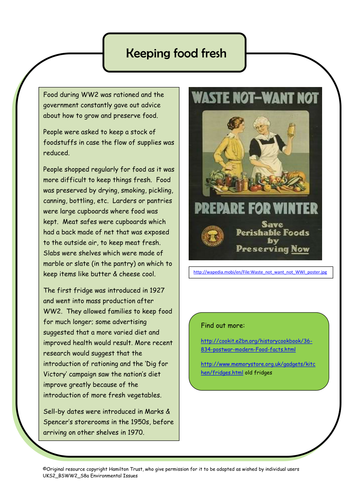 Keeping Food Fresh | Teaching Resources