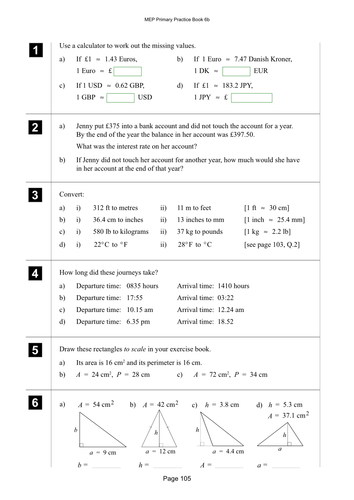 Yr 6 Revision : Lesson 105 | Teaching Resources