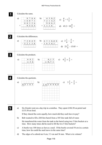 Yr 6 Calculation : Lesson 118 | Teaching Resources