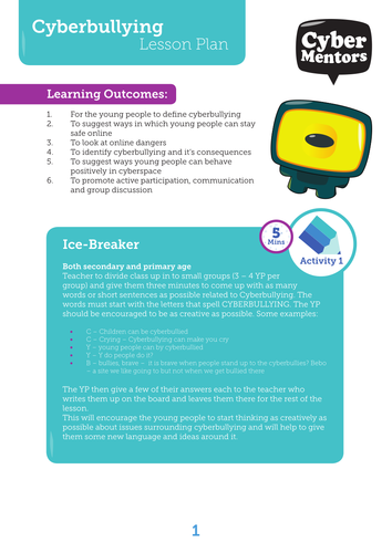 Cyber Bullying Worksheets Pdf