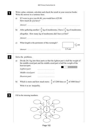 Yr 4 Fractions,Decimal,Percentages : Lesson 102 | Teaching Resources