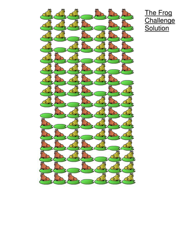 Problem Solving Activity Frog Challenge By Sjk26 Teaching Resources Tes 