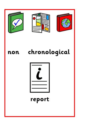Non chronological report, writing frame- Widgit | Teaching Resources