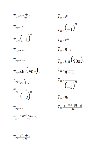 Oscillating Examples Of Sequences