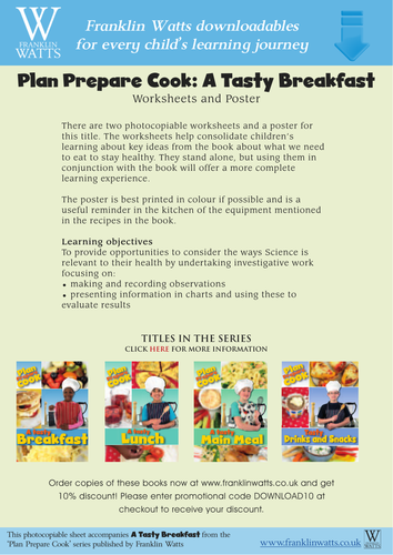 Breakfast planner, food survey & equipment poster | Teaching Resources