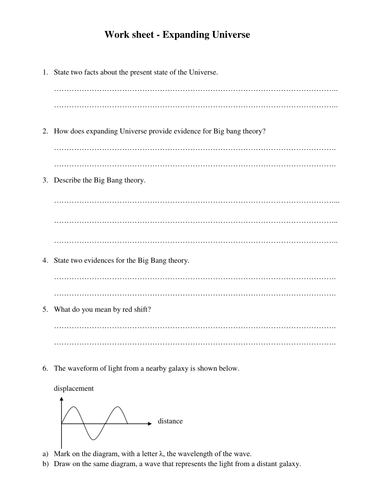 Expanding Universe | Teaching Resources