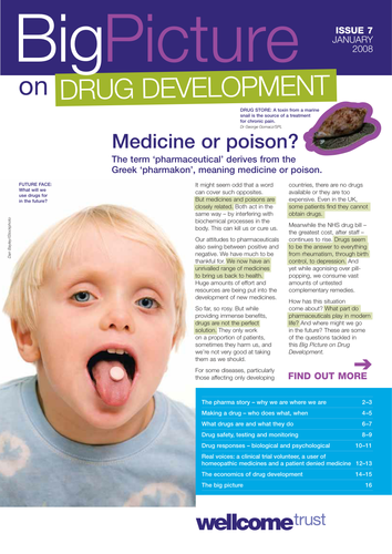Big Picture on Drug Development - magazine | Teaching Resources