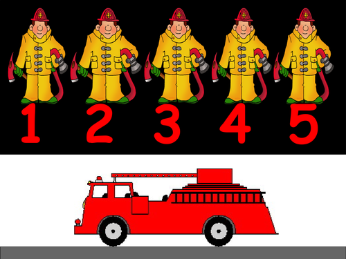 Five little firemen- counting down from 5 by tarusbarus - Teaching ...