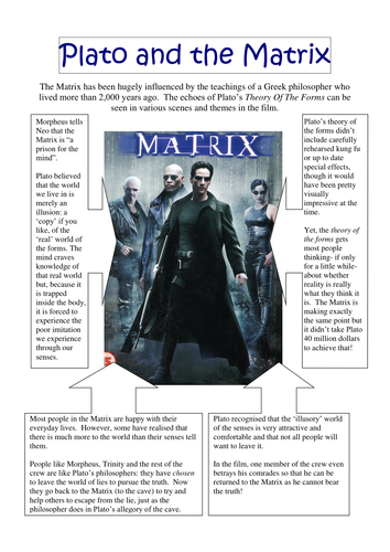 Plato and the Matrix. Aristotle. | Teaching Resources