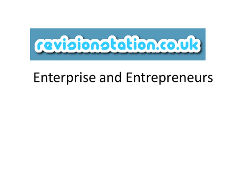 Qualities of an Entrepreneur GCSE Business Edexcel unit 1.3 by ...