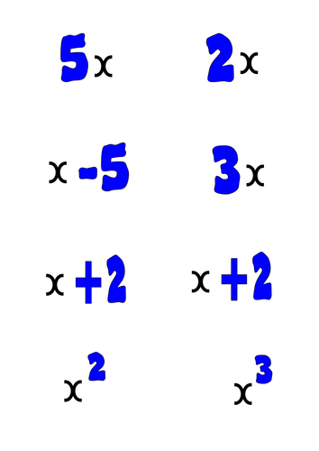 Simple Algebra game | Teaching Resources
