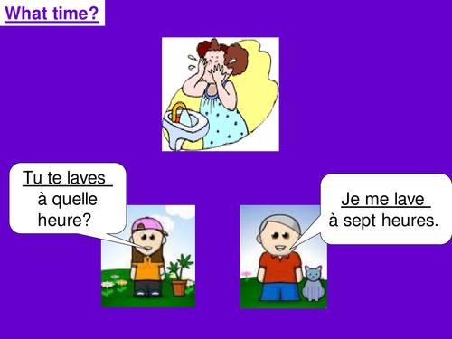 Daily routine & intro to reflexive verbs | Teaching Resources