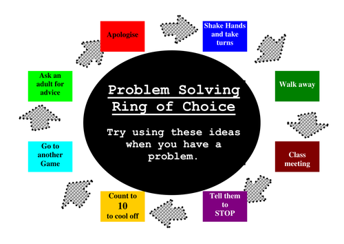 Problem Solving Ring of Choice | Teaching Resources Problem Solving Ring of Choice | Teaching Resources