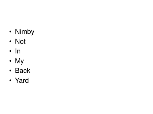 NIMBY - not in my back yard | Teaching Resources