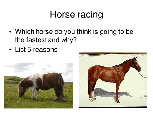 grand national - selective breeding of a racehorse | Teaching Resources