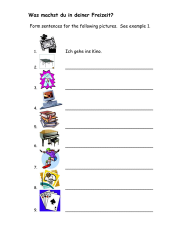 Meine Freizeit | Teaching Resources