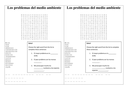 Los problemas del medio ambiente - starter | Teaching Resources