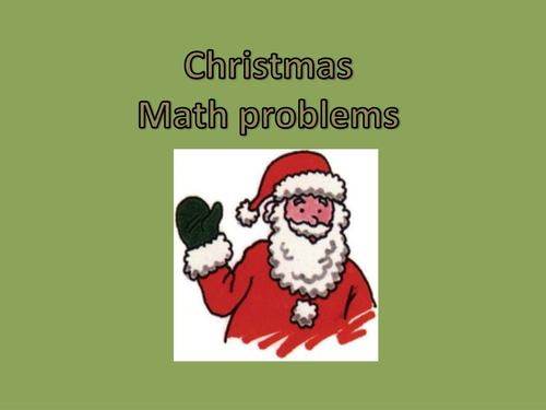 Christmas Math Problems