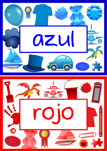 Colours display cards | Teaching Resources