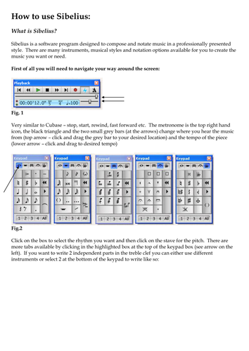 Cubase and Sibelius guides | Teaching Resources