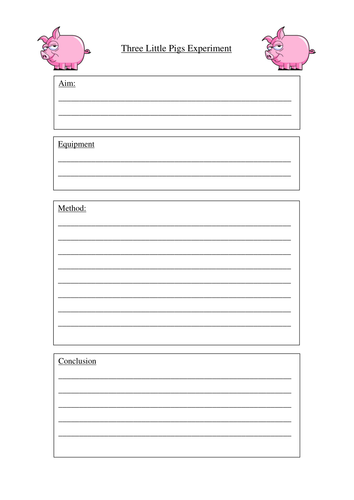 Three Little Pigs Experiment | Teaching Resources