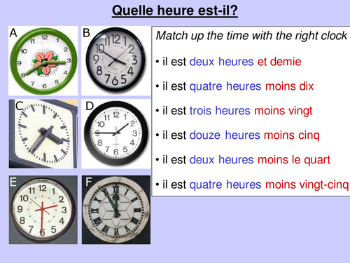 Clocks matching - minutes to the hour | Teaching Resources