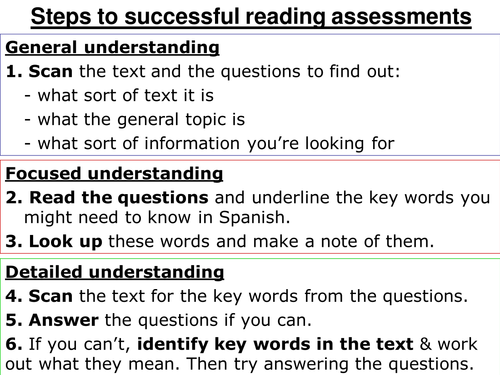 Reading practice for assessment - business Spanish | Teaching Resources