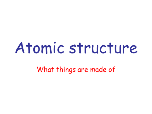 BTEC Applied Science: Atomic Structure | Teaching Resources BTEC Applied Science: Atomic Structure | Teaching Resources