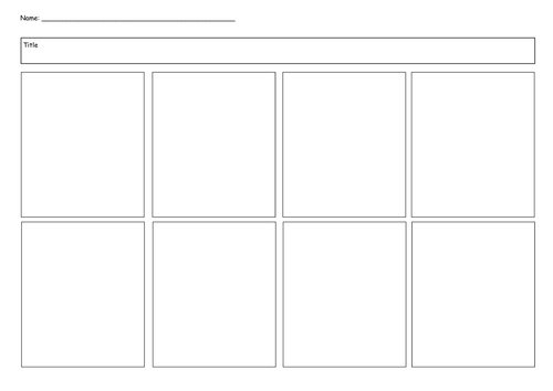 BTEC Applied Science: Blank Storyboards | Teaching Resources