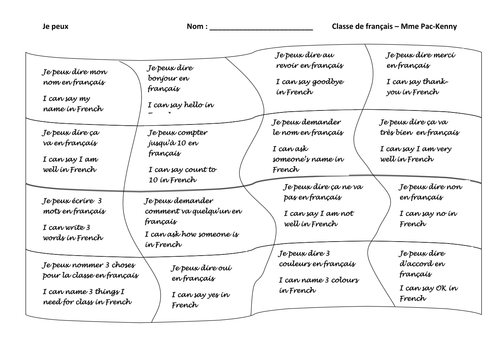 Je peux | Teaching Resources