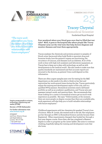 STEM Careers: Biomedical Scientist | Teaching Resources