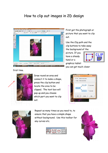 How to clip out images in 2D Design | Teaching Resources