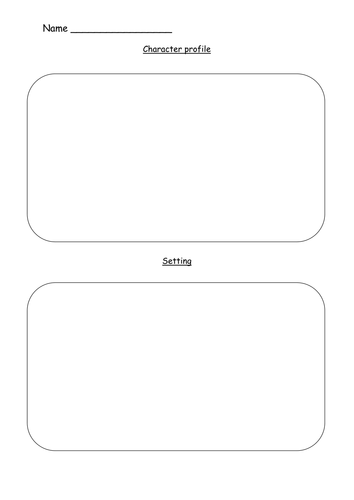 Draw your character and setting | Teaching Resources