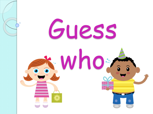 Guess who commas activity - writing lists | Teaching Resources