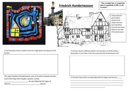 Hunderwasser Cover Lesson | Teaching Resources