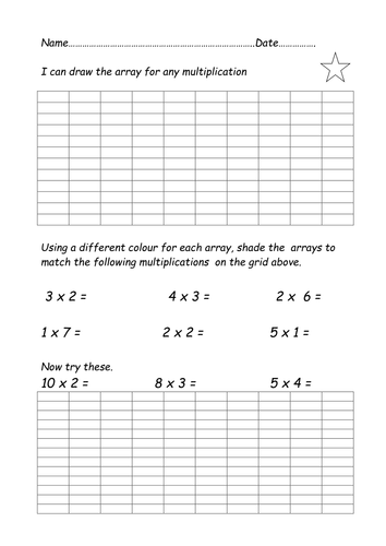 Using arrays to solve multiplication | Teaching Resources Using arrays to solve multiplication | Teaching Resources