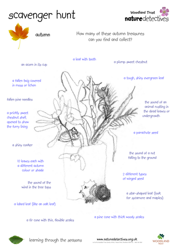 Conkers - Autumn Scavenger Hunt | Teaching Resources