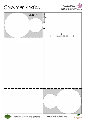 Snowmen Chains | Teaching Resources