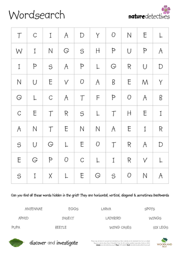 Word Searches by naturedetectives - Teaching Resources - Tes