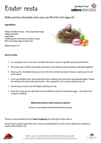 Recipes - Easter Nests | Teaching Resources