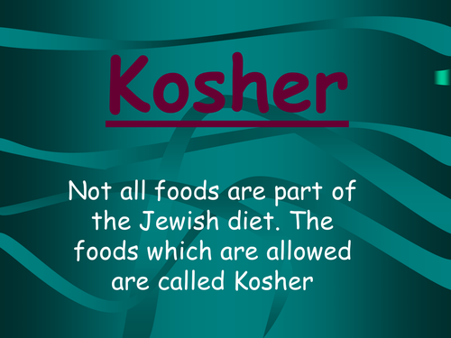 Presentation about kosher | Teaching Resources