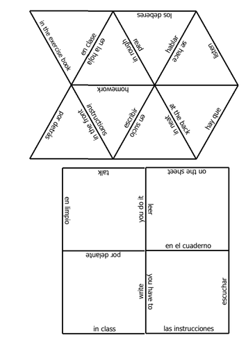 Classroom instructions puzzle | Teaching Resources
