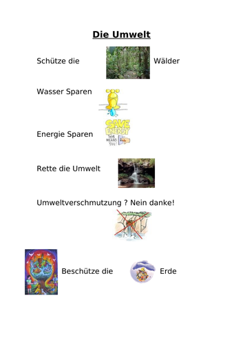 Die Umwelt | Teaching Resources