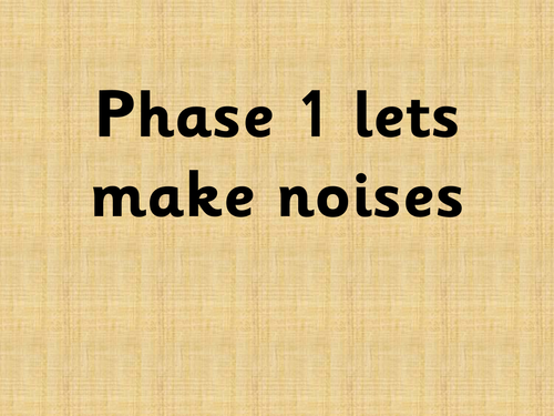 Phase 1 letters and sounds by tiptopteach2010 - Teaching Resources - Tes
