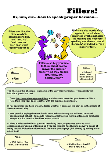Conversation fillers for speaking assessment | Teaching Resources