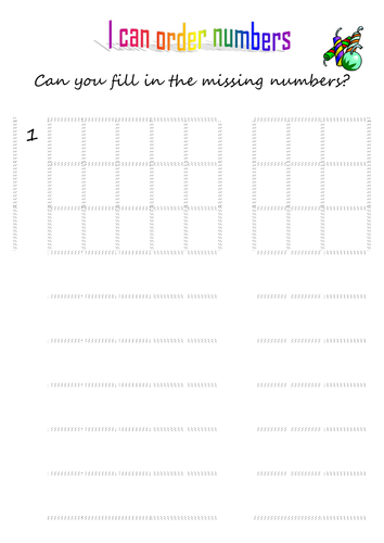 Fill in missing numbers on number lines by PandaPop25 - Teaching ...