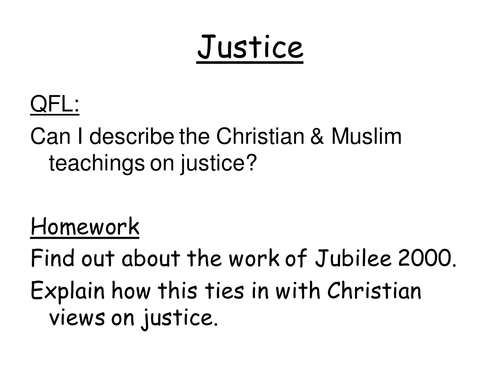 Justice | Teaching Resources