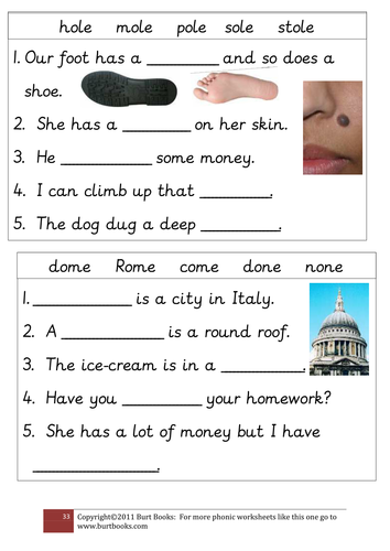 PHONICS Fill in split digraph OE into the sentence by coreenburt ... PHONICS Fill in split digraph OE into the sentence by coreenburt ...